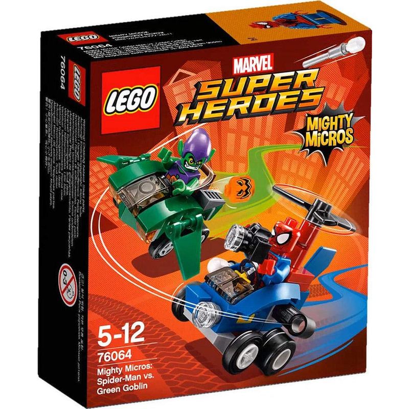 LEGO Super Heroes Mighty Micros: Spider-Man vs Green Goblin 76064 ...
