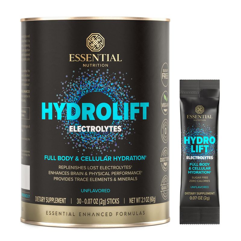 Essential Nutrition - Hydrolift Electrolytes Packets - Hydration Powder ...