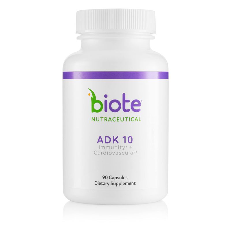 Biote Nutraceuticals - ADK 10 - Immunity + Cardiovascular (90 Capsules ...