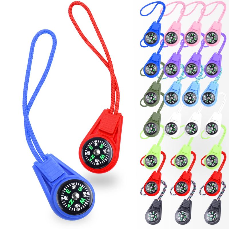 25 Pack Compass for Kids Compass Hiking, Mini Compass Survival, Small ...