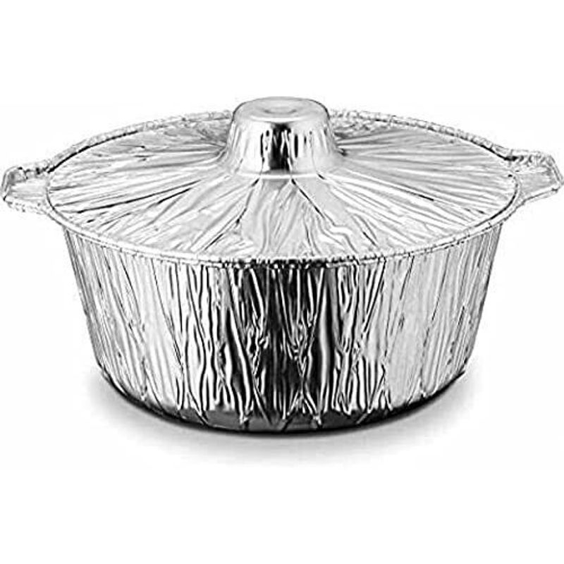 JetFoil 2 Medium Aluminum Disposable Pots W/Aluminum Lid Excellent for ...