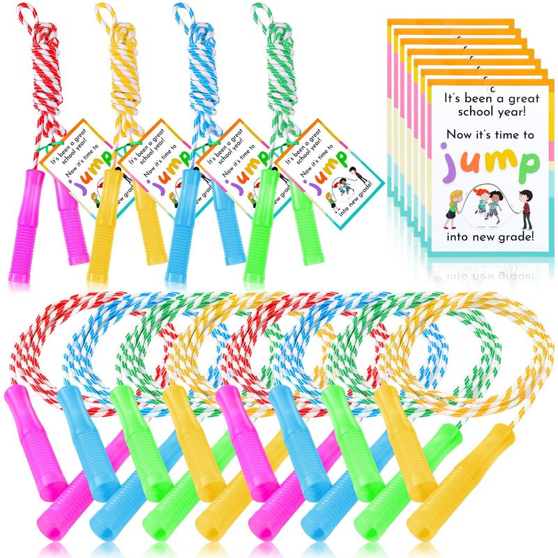 Soulchen 12 Sets End of Year Gift Set Party Favors Adjustable Jump Rope ...