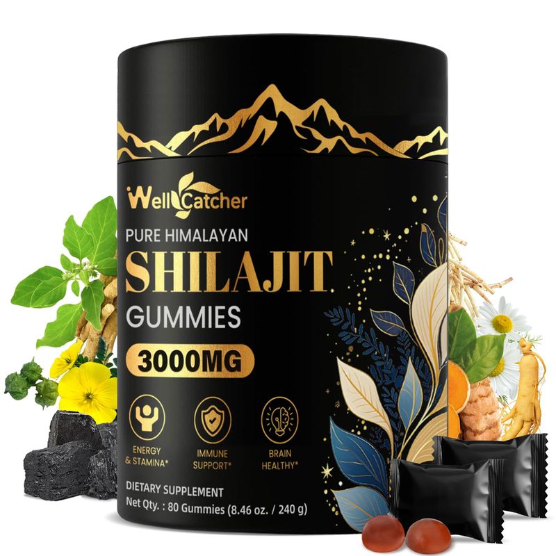 Shilajit Gummies for Men Women: Pure Himalayan Organic Shilajit with ...