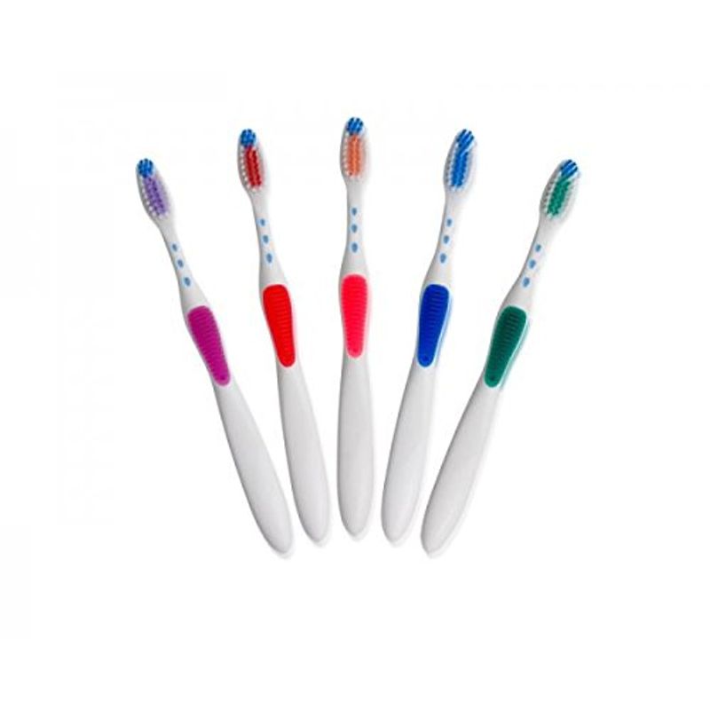 Tess Oral Health Soft Bristle Rubber Grip Ergonomic Handle Toothbrush ...