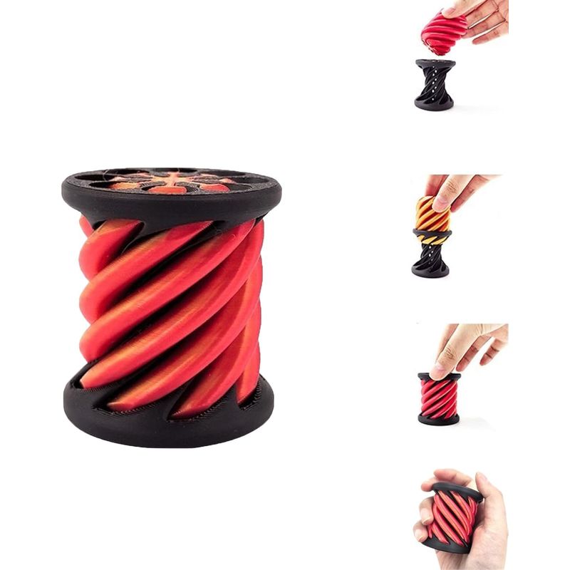 Impossible Pyramid Pass Through Carving, Pass Cylindrical Spiral Toy ...
