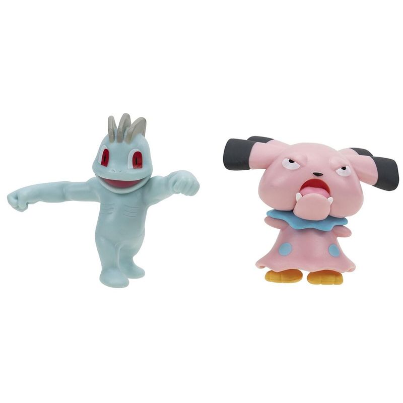 Pokemon Machollo & Snubbull Figures - 5 cm Pokémon Combat Figures - New ...