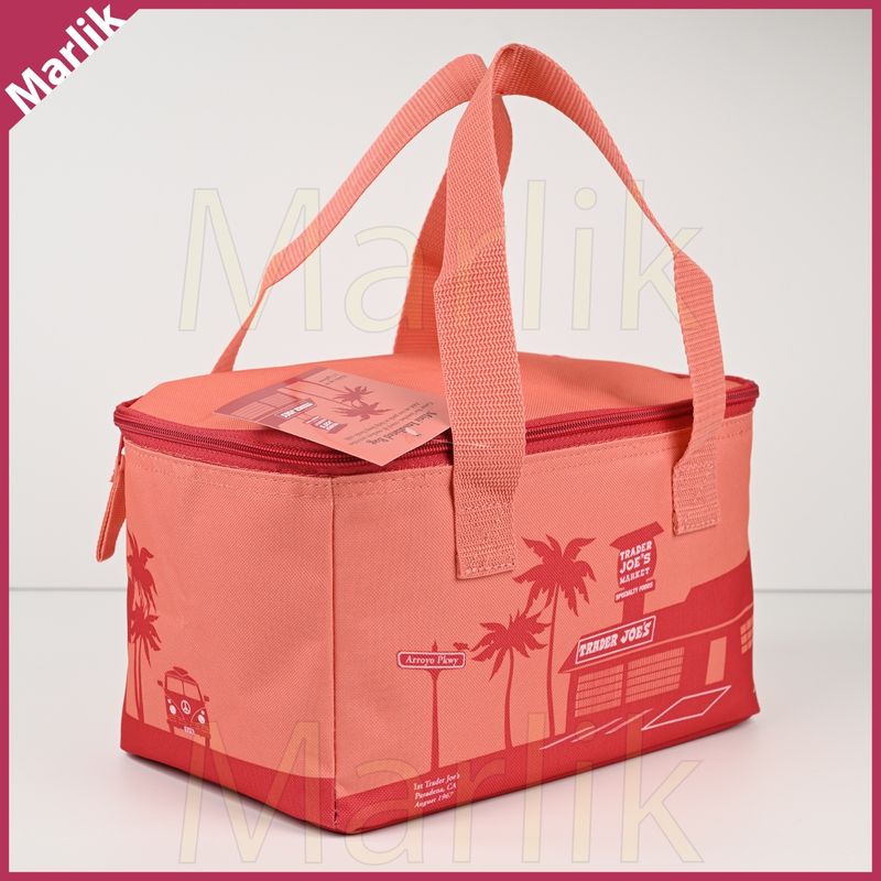 Trader Joe's Mini Insulated Lunch Bag Box Tote Bag, Peach, LIMITED EDITION, NEW - Online ...