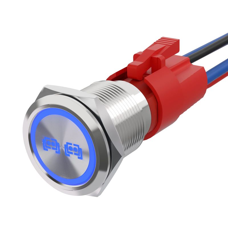 STARELO 10Amp Latching Push Button Switch, Rear Lights, 12V 24VDC Pre ...