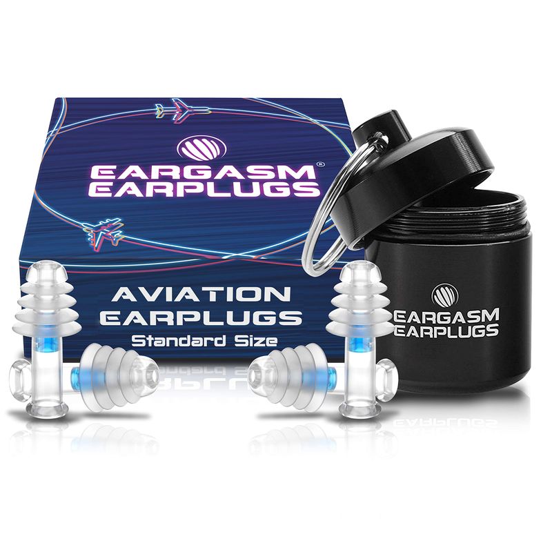 Eargasm Aviation Earplugs - Ear Pain Relief for Air Travel - Standard ...