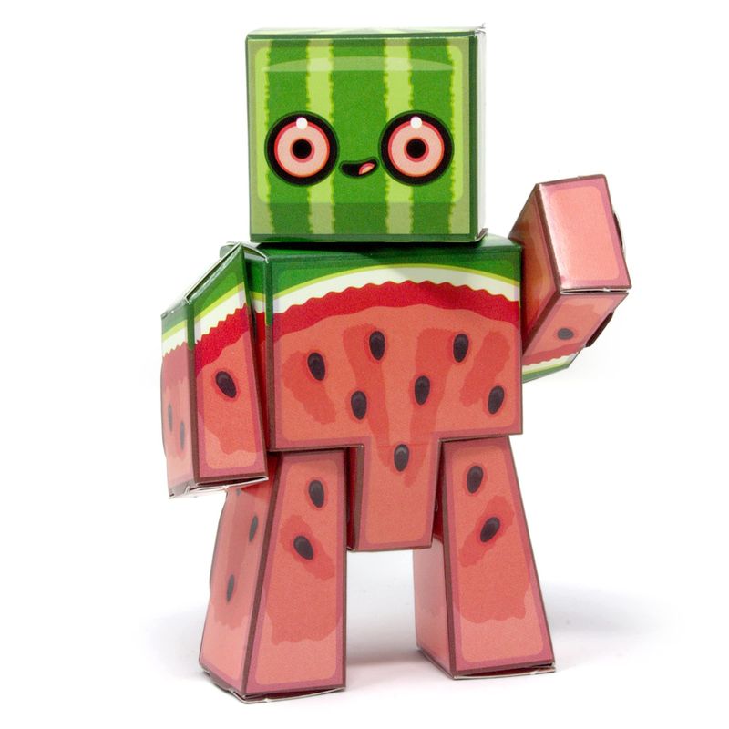 Box Buddies Box Figure 02 Mel - Make Your Own Poseable Watermelon Paper ...