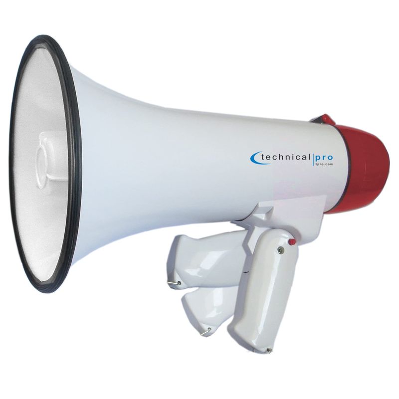 Technical Pro 20 Watts Lightweight 600M Range Portable Megaphone ...