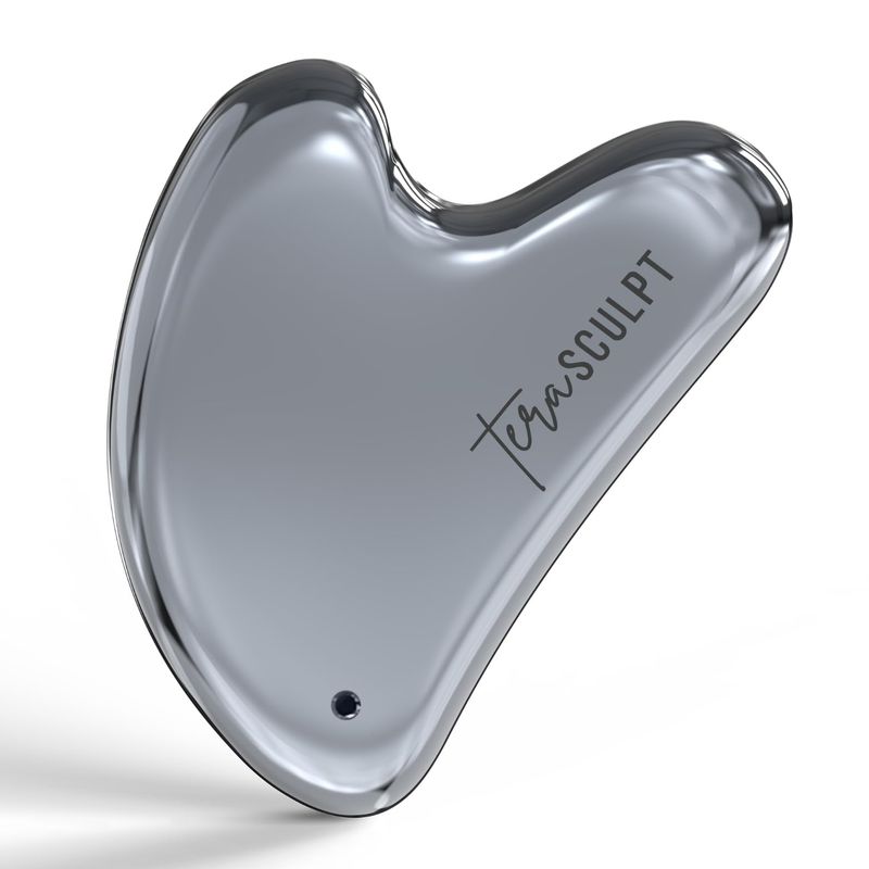 Premium Terahertz Gua Sha Facial Tool, Lymphatic Drainage Massager for Face Neck Legs Body ...