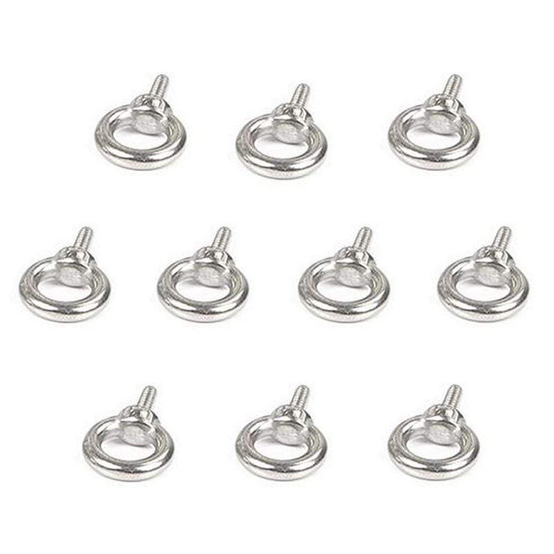 10 Pieces 304 Stainless Steel Screw Rings Lug Thread Shoulder Lifting ...