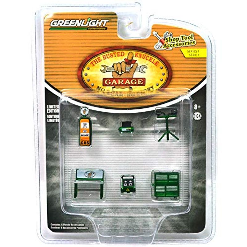 GREENLIGHT 1:64SCALE DIORAMAS "SHOP TOOLS ACCESSORIES - BUSTED KNUCKLE ...