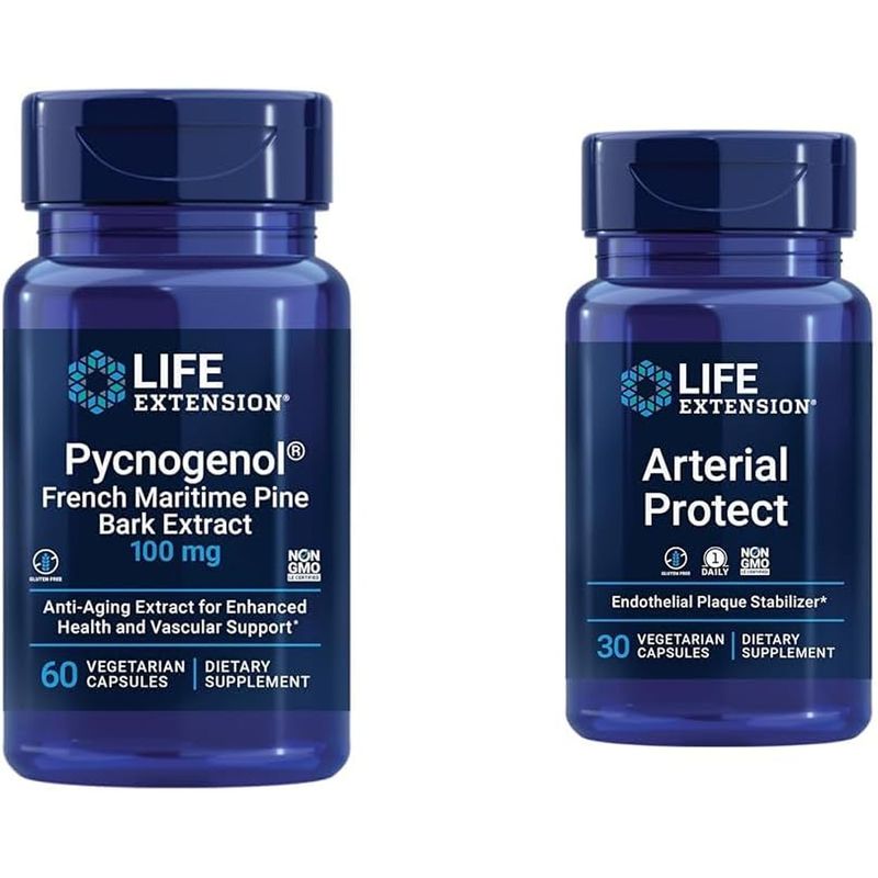 Pycnogenol French Maritime Pine Bark & Gotu Kola Arterial Health ...
