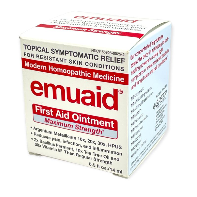 Emuaid First Aid Ointment Maximum Strength 0.5fl.oz./14ml New In Box ...