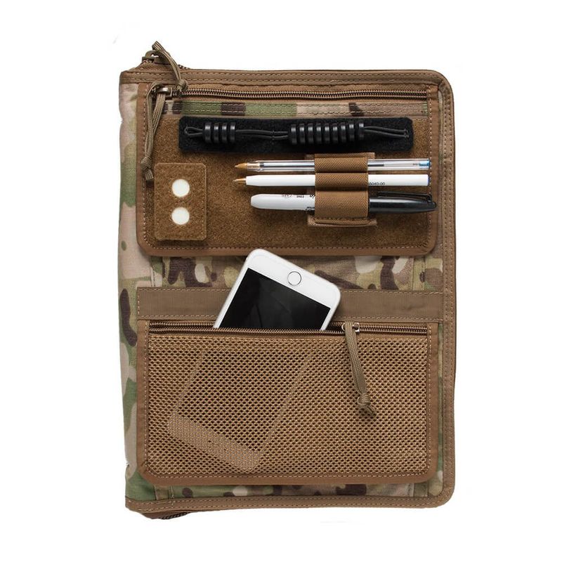 Tactical Admin Notebook Cover System, with Zippered Map Case, Fits ...