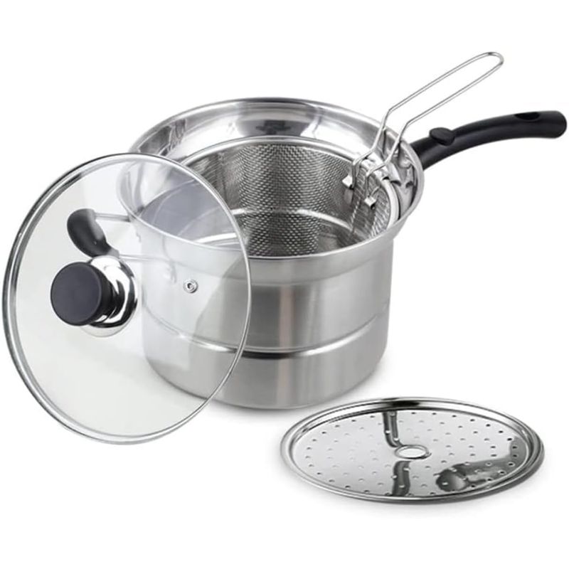 One-handed Hot Water Drainer, Pasta Pot, Multi-Purpose Pasta Pot, Multi ...