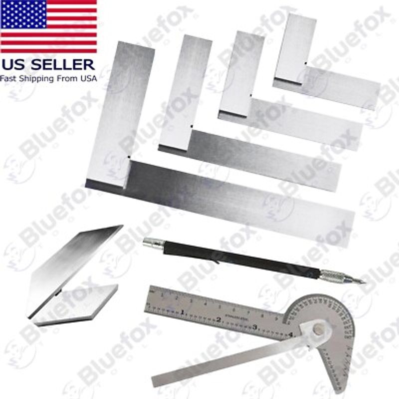 Engineers Marking and Measuring Sqaure Set 7 Piece- Try Square Scriber - Online Marketplace ...