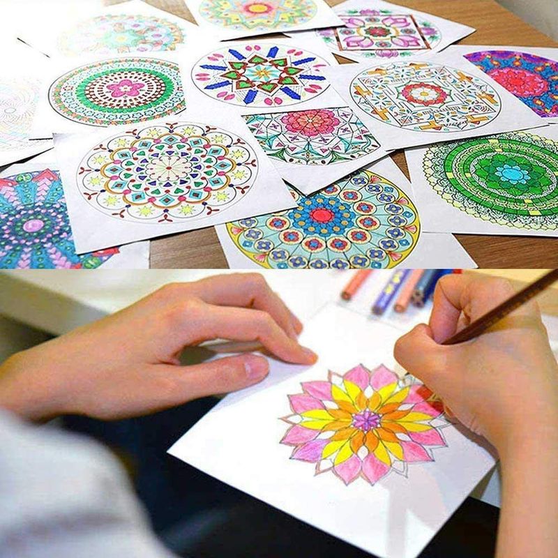 Comius Sharp Painting Drawing Stencils, 16 Pieces Mandala Painting ...