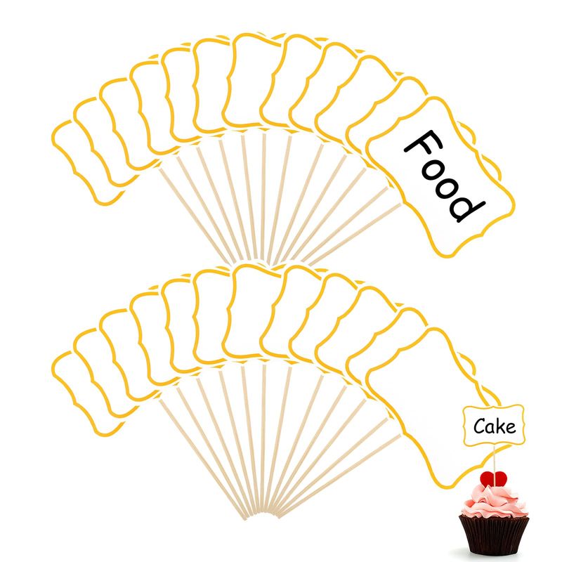 56Pcs Food Labels for Buffet, Mini Chalkboard Signs Party Food Flags ...