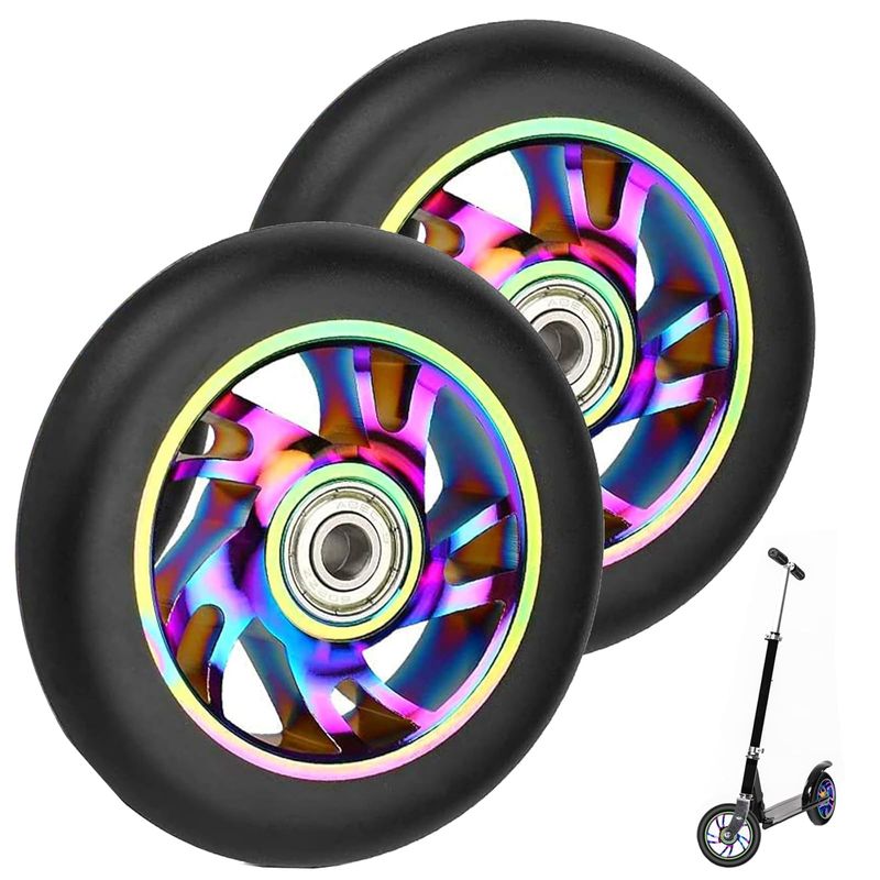 1 Paar 110 mm Scooter-Räder mit ABEC-9-Kugellagern, passend für Razor ...