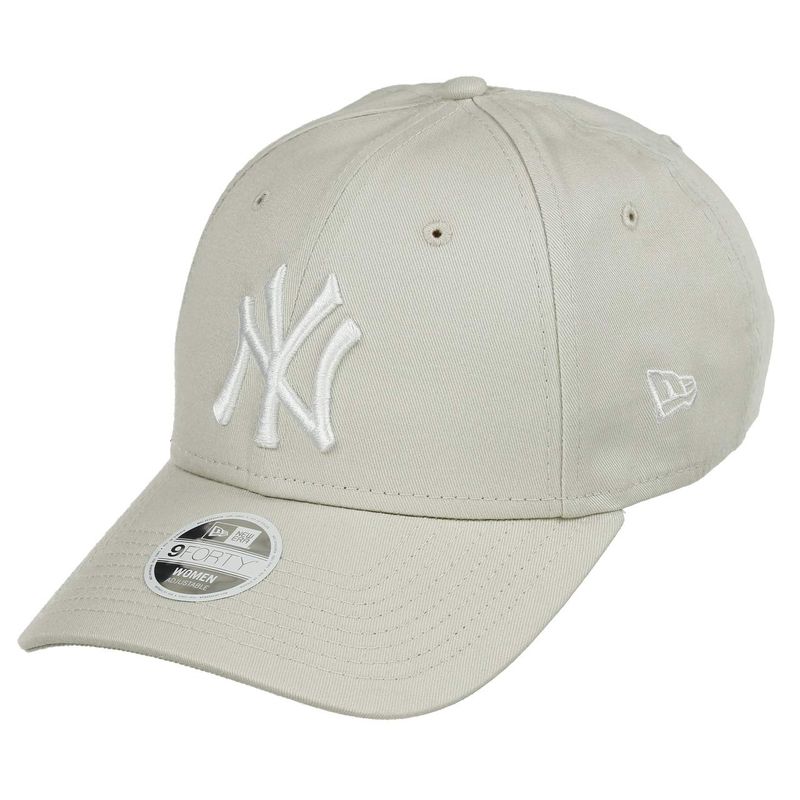 New Era New York Yankees Beige MLB League Essential 9Forty Adjustable ...