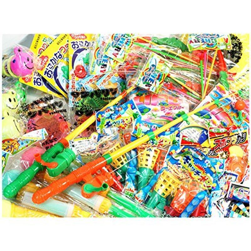 Set of 50 Fishing Toys (2 x Magnetic Fishing Rod and 50 Random Toys ...