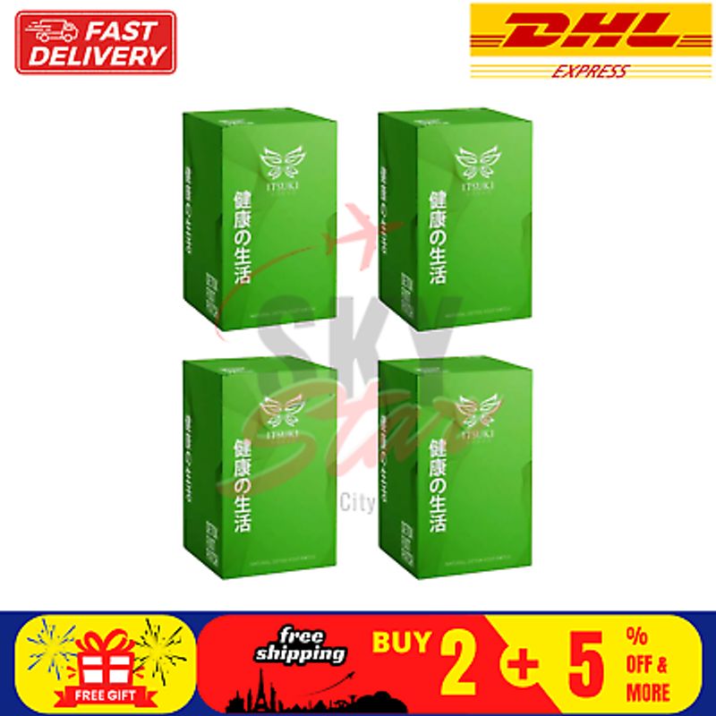 4 X Itsuki Kenko Natural Detox Foot Patch 50 Sachets Herbal Cleansing ...