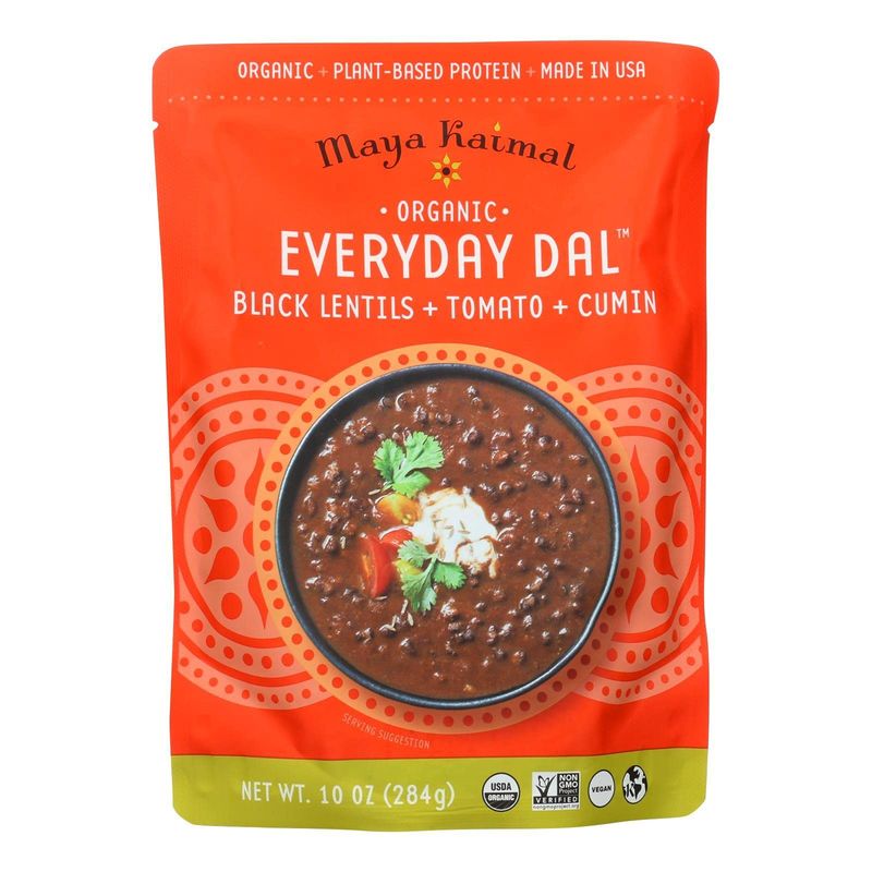 Maya Kaimal Foods - Organic Indian Everyday Dal - Black Lentil 10oz ...