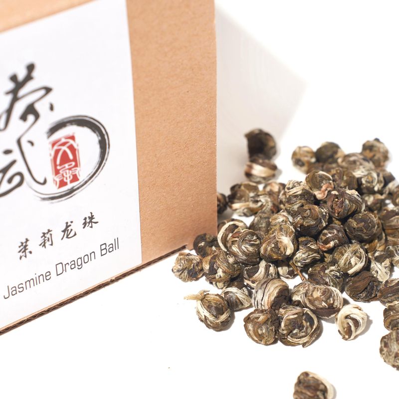ChaWuWarmSun [A] Jasmine Pearls Tea Dragon Ball,3.5oz/100g,Loose Leaf ...