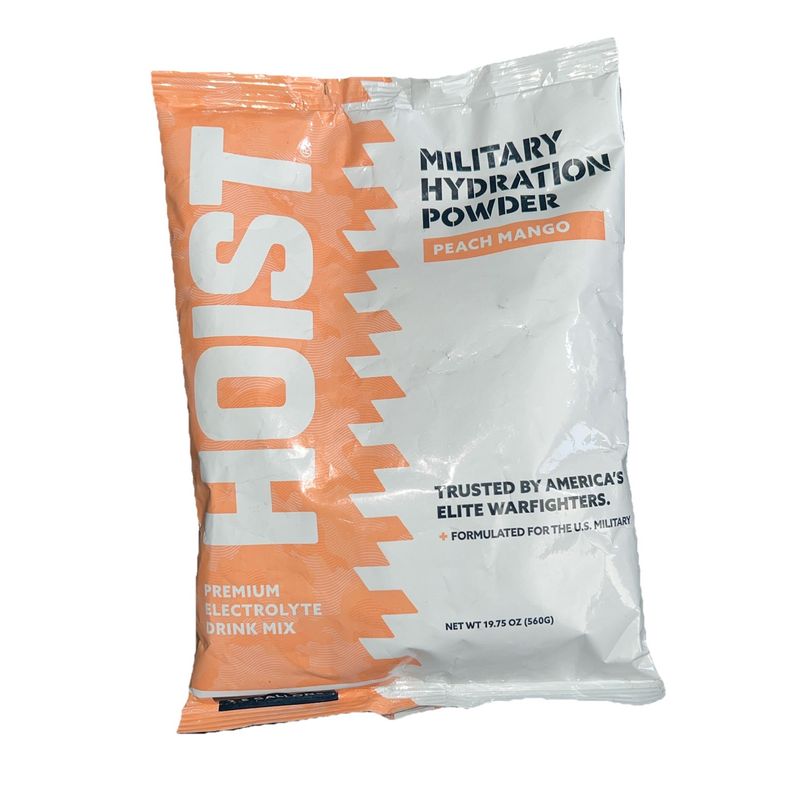 HOIST Military Hydration Powder,Peach Mango, Premium Electrolyte,Makes ...
