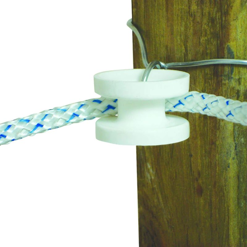 Field Guardian Wood Post High Strain Corner Insulator, White - Online ...