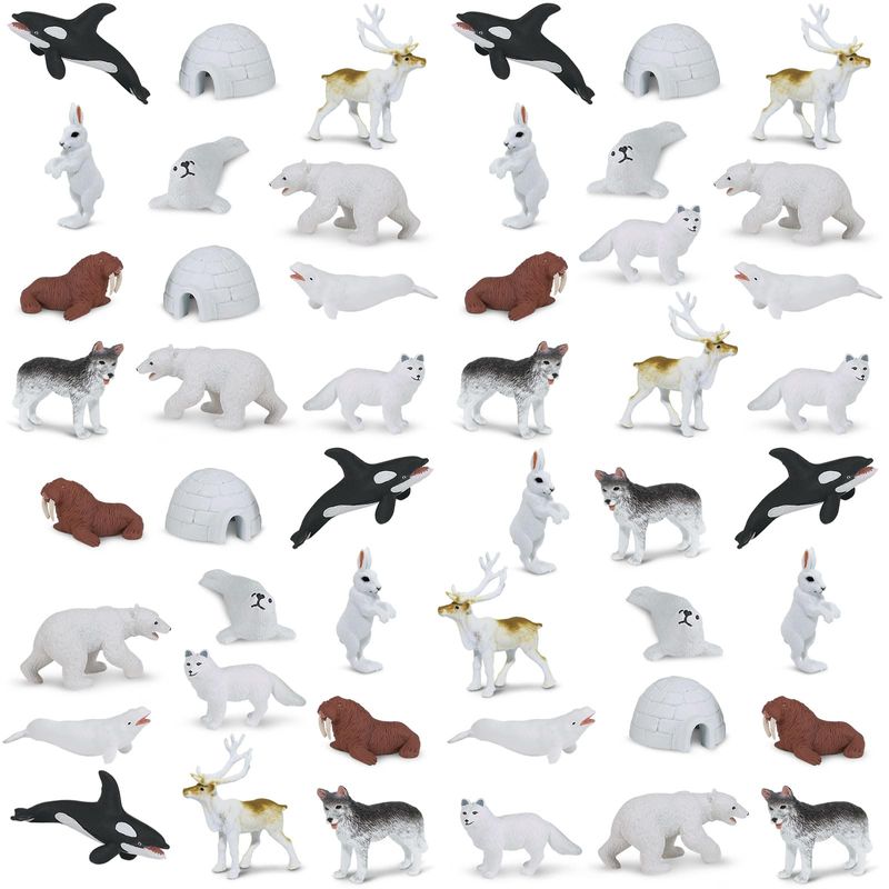 Safari Ltd. Arctic Adventure Bulk Bag - Set of Arctic Wildlife Toy Set ...