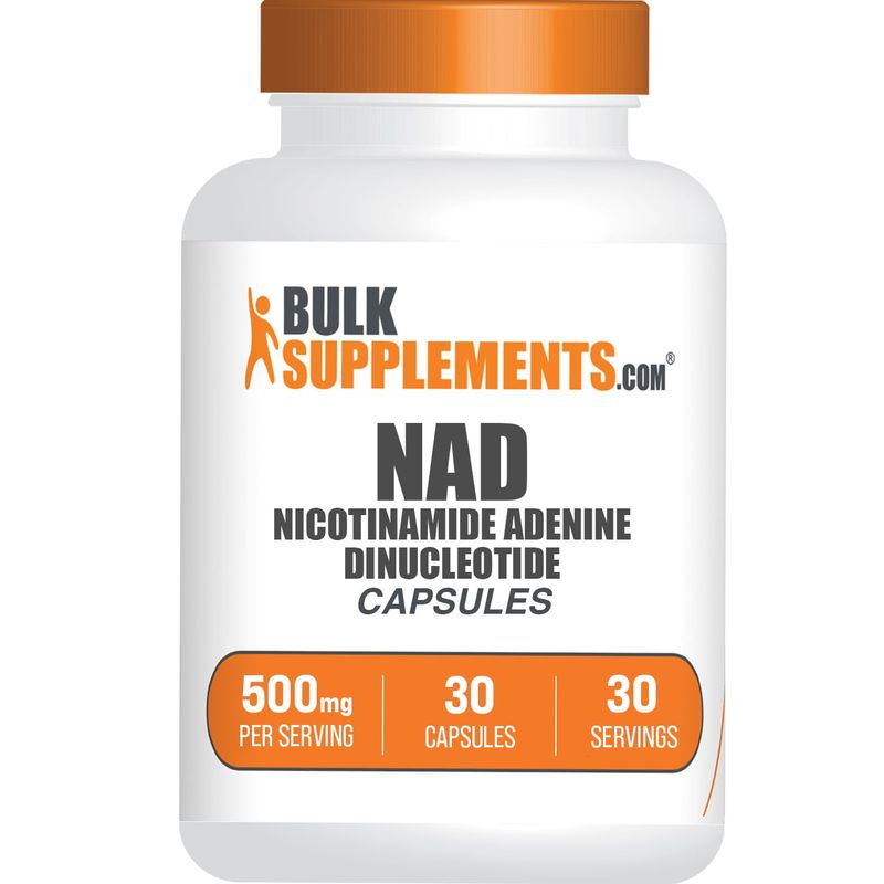 BulkSupplements.com NAD Capsules - Nicotinamide Adenine Dinucleotide ...