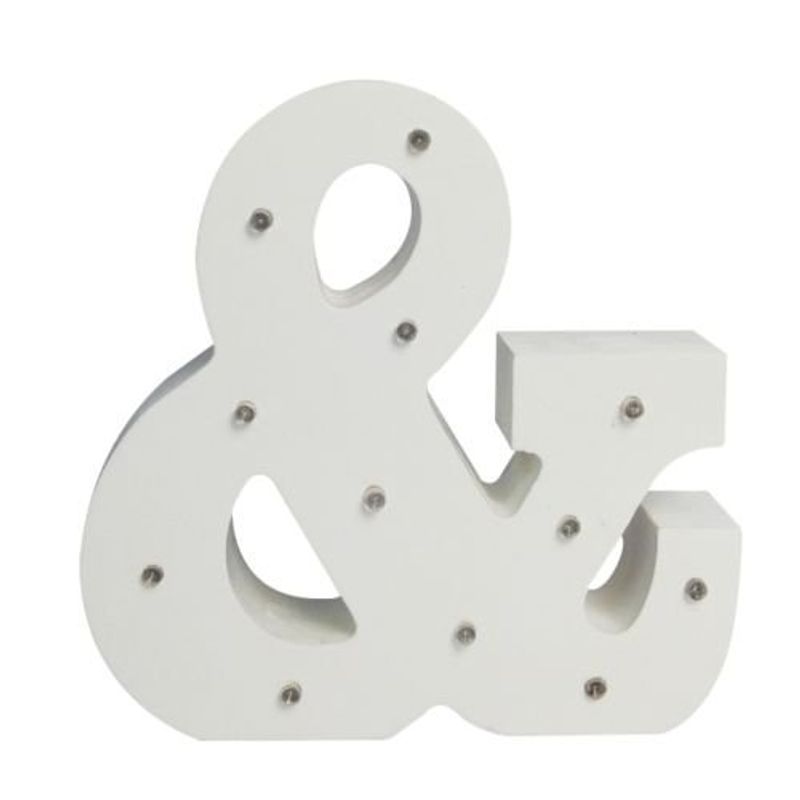 Light Up Letter - Wooden LED Alphabet Letter - Ampersand - Online ...
