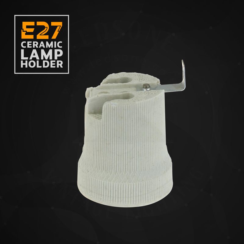 DC VOLTAGE 10 Pcs E27 Lamp Holder Screw E27 Ceramic Porcelain Socket ...