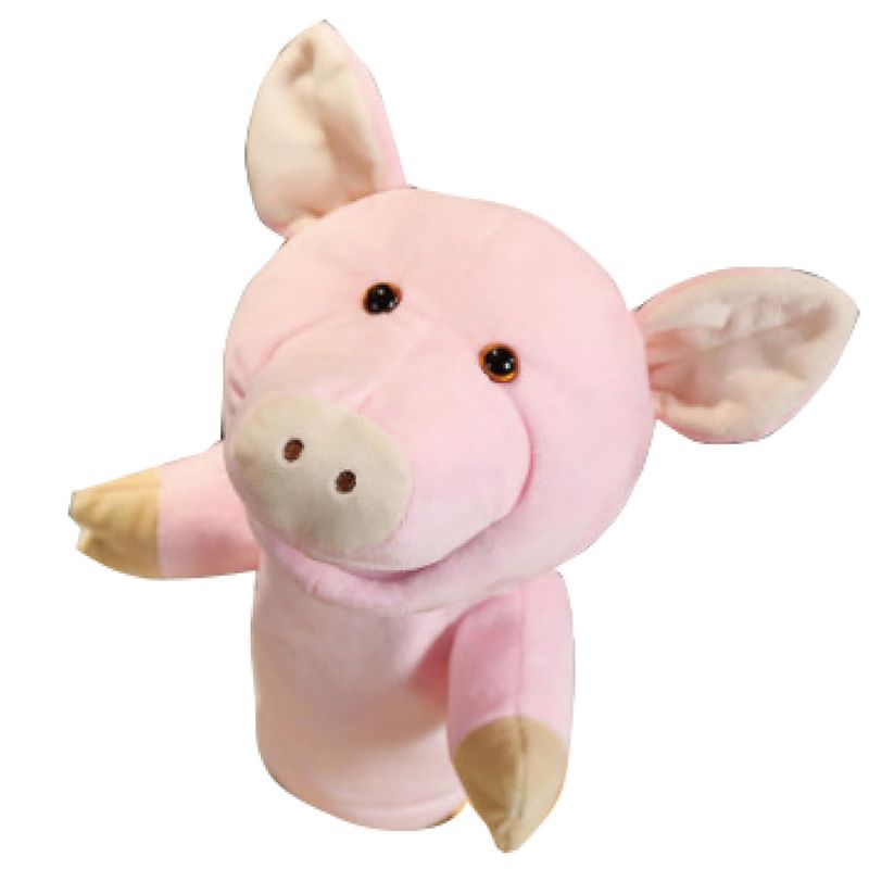 RERACO Hand Puppet Animal Shark Pig Dinosaur Duck Plush Pig Mouth ...