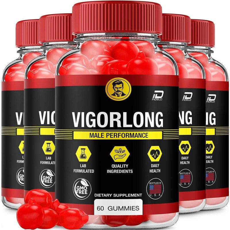 (5 Pack) VigorLong Gummies for Men – Vigor Long Male Gummies All ...