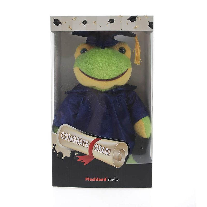Plushland Frog Plush Stuffed Animal Toys Present Gifts for Graduation ...