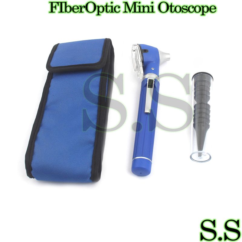 Blue Mini Otoscope Fiber Optic-Medical Diagnostic Examination - Online ...