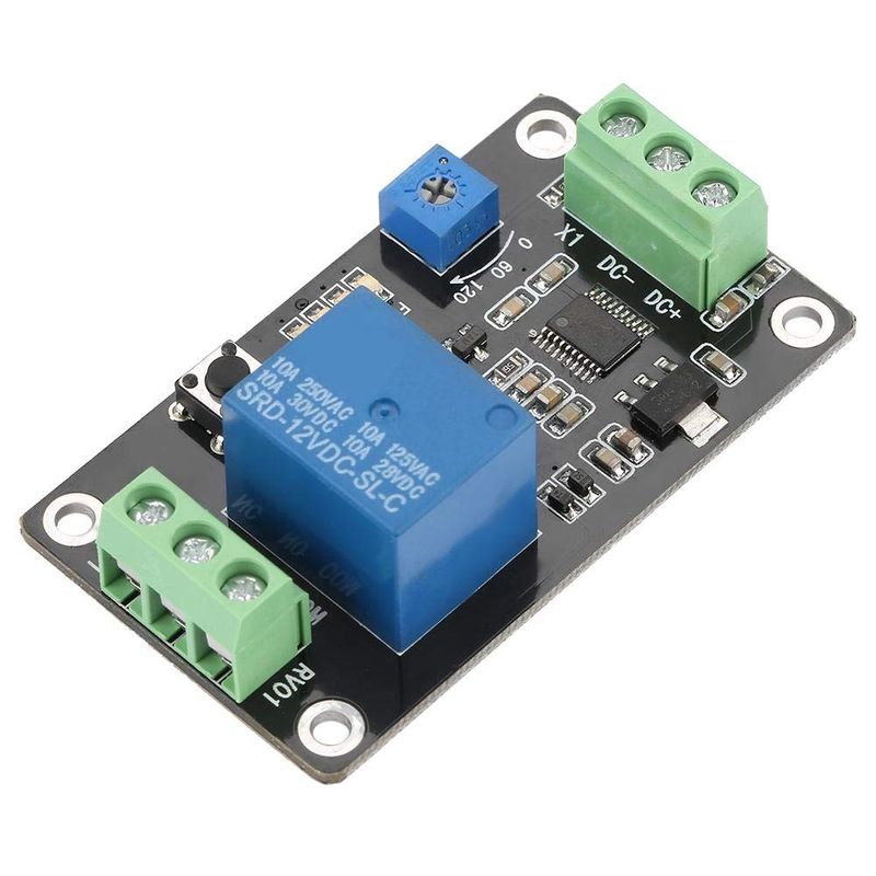 DC 5V/12V/24V Delay Timer Relay, Self-locking Delay On Off Time Switch ...