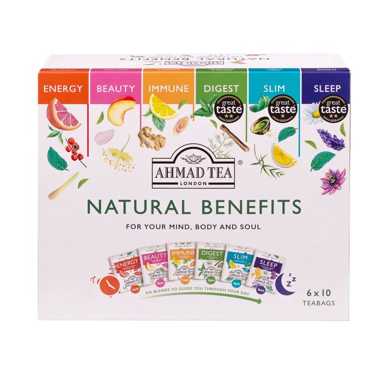 Ahmad Tea Natural Benefit Functional Tea Selection Pack | Green teas ...