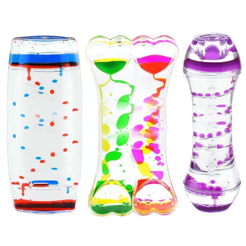Playlearn Sensory Liquid Timer - Motion Bubbler - Fidget Toys - Variety ...