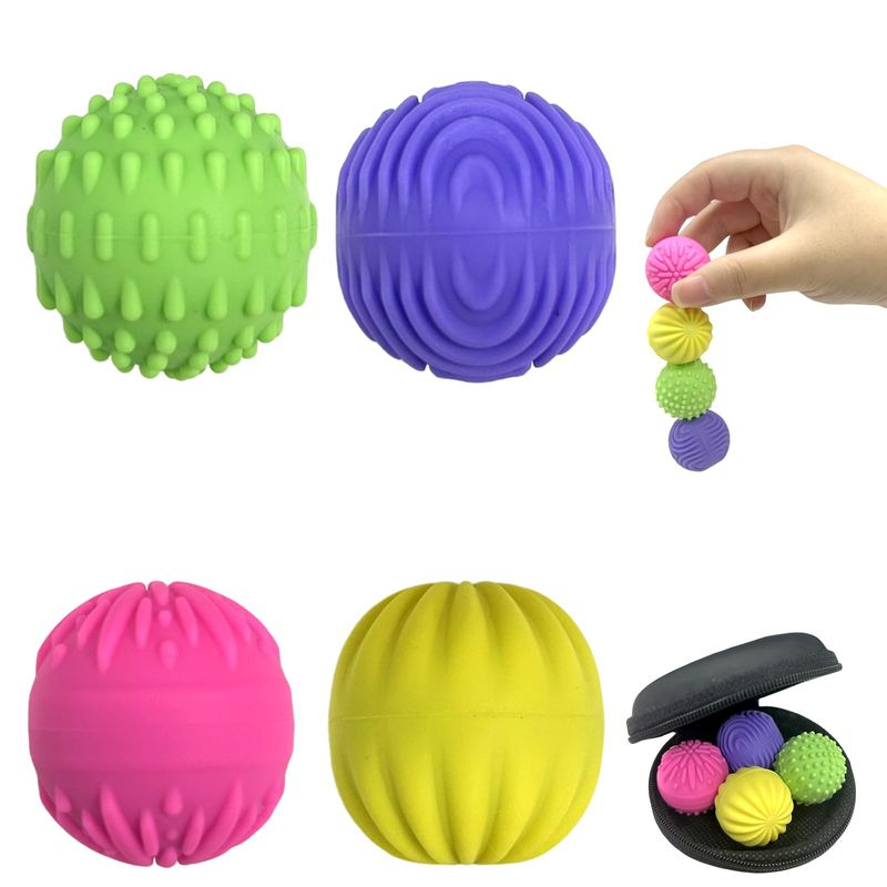 Felicify Magnetic Balls Fidget Toy, 4pcs Magnetic Fidget Balls, Colourful Magnetic Fidget Toys ...