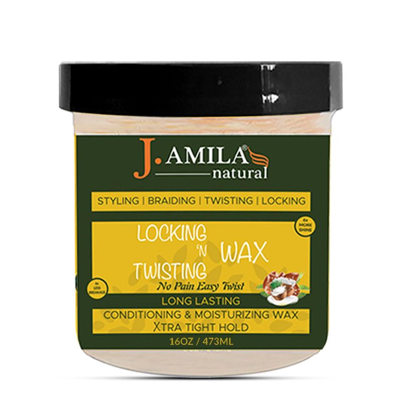 J. AMILA Locking N Twisting Wax (16oz) | Long-Lasting Hold ...