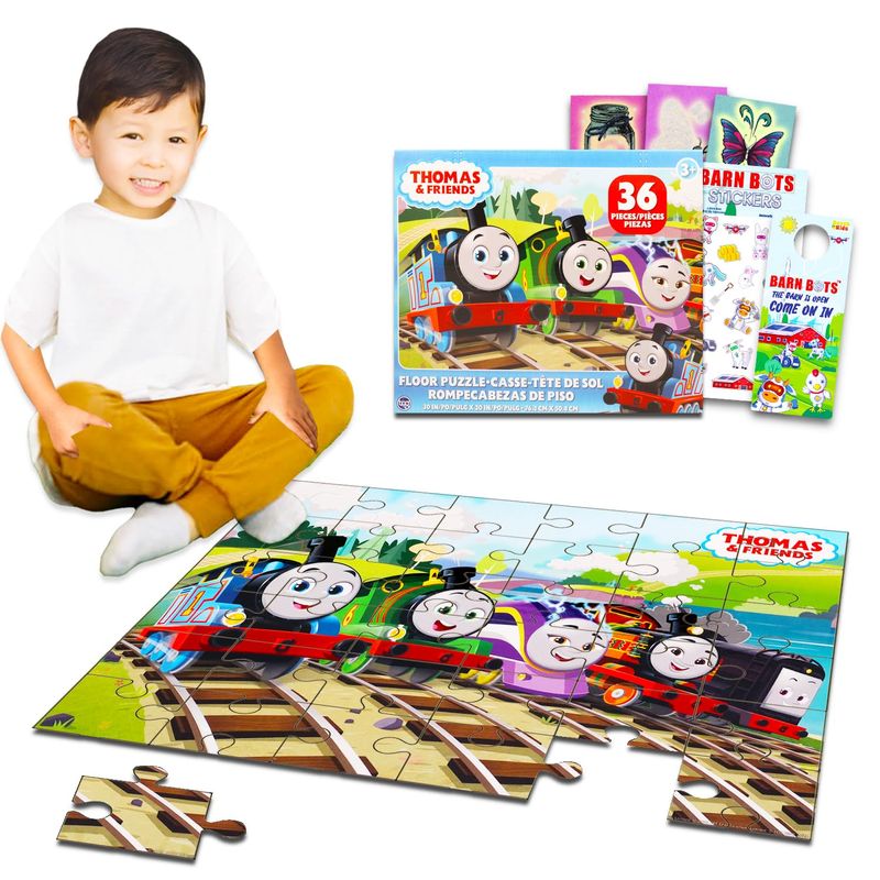 Thomas The Train Floor Puzzle for Kids, Toddlers - Bundle with 36 Pc ...