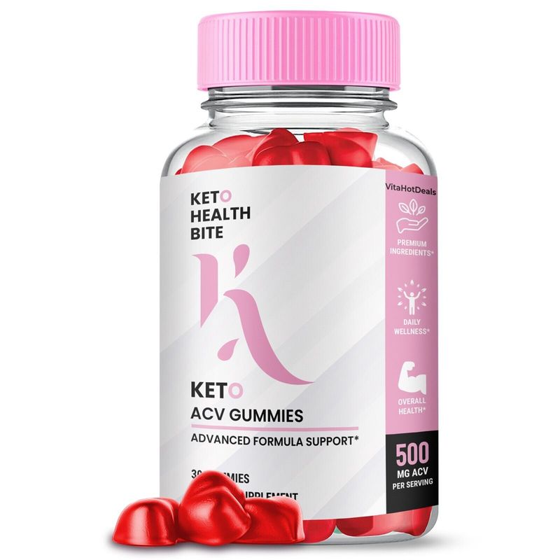 Keto Health Bite ACV Gummies, Max Strength, KetoHealth Bite Gummies (1 ...