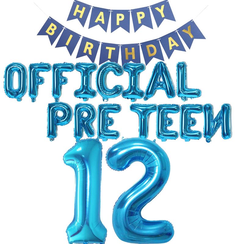 12th Birthday Decorations for Boys Girls, Official PreTeen 12th ...