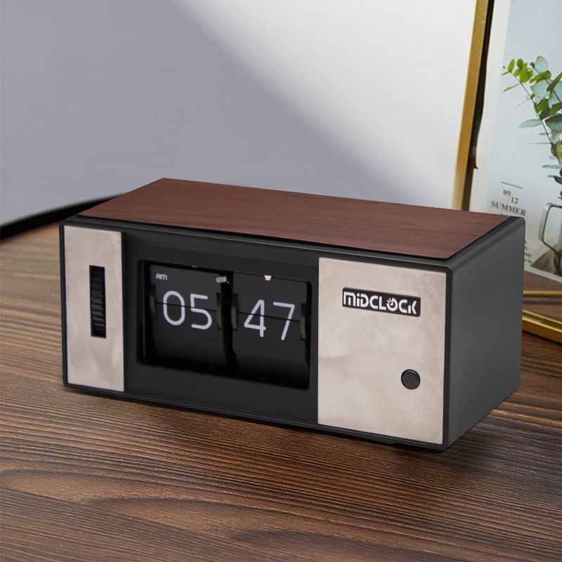 KOKITS Flip Clock Flapper Clock Retro Modern LED Unique Design Table ...
